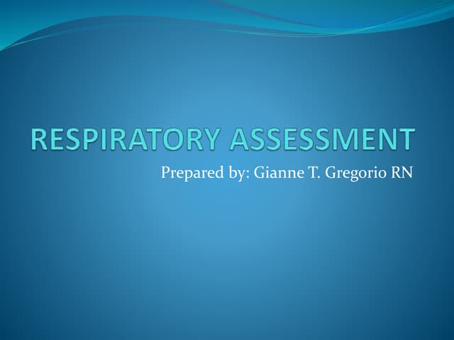 Examination of the respiratory system | PPT