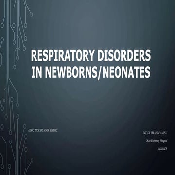 Respiratory distress in newborn | PPTX