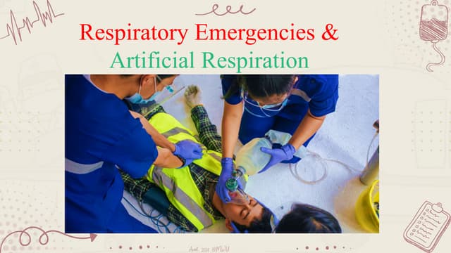 Artificial respiration | PPT