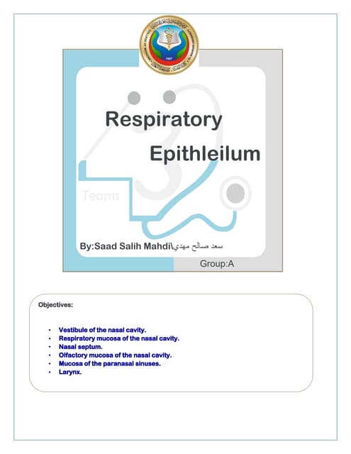 Histology of respiratory system larynx trache and lung | PPT