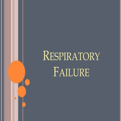Presentation on Respiratory Failure | Jindal Chest Clinic | PPT