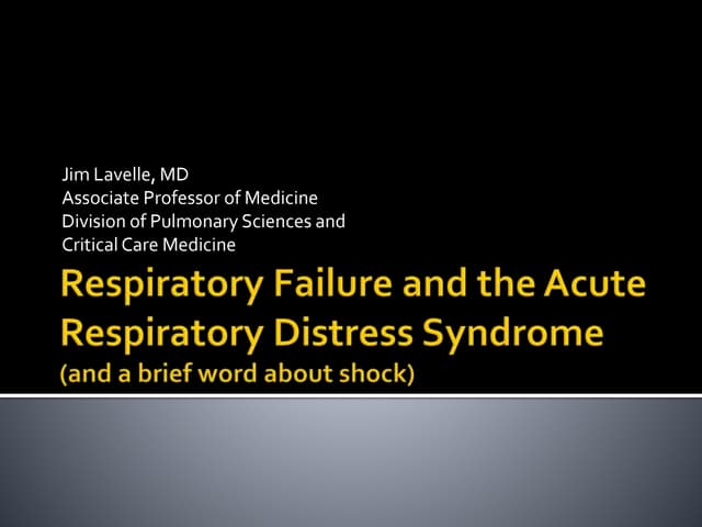 pediatric Acute Respiratory Distress Syndrome ( ARDS ) | PPTX