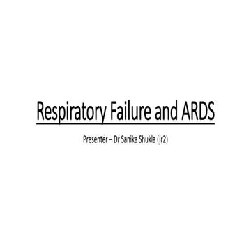 Comprehensive Overview and Management of Acute Respiratory Failure and ...