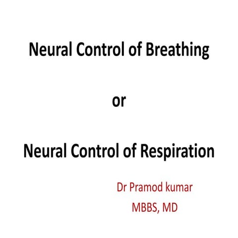 Respiratory neural control | PPTX