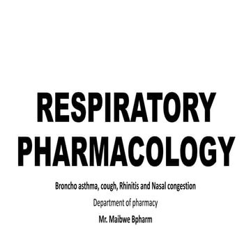 Bronchodilators | PPT