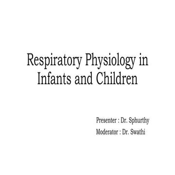 Overview of Pediatric Respiratory Physiology and Anesthetic ...