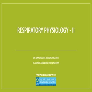 Respiratory physiology -II | PPT