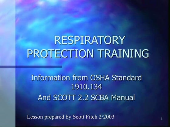 SCBA - self contained breathing apparatus | PPTX | Scuba Diving ...