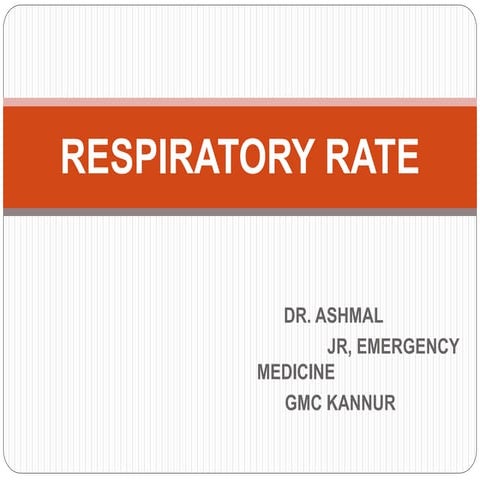 Respiratory Rate Checking Respiratory Rate (RR): Instructions