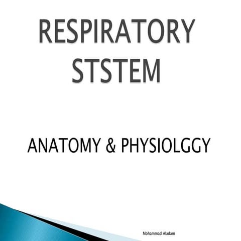 Respiratory ststem | PPTX