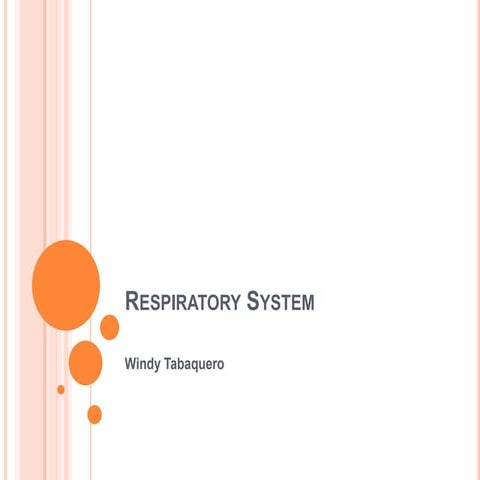 Respiratory system | PPTX