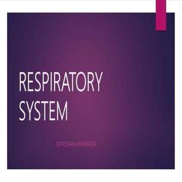 RESPIRATORY SYSTEM | PPTX