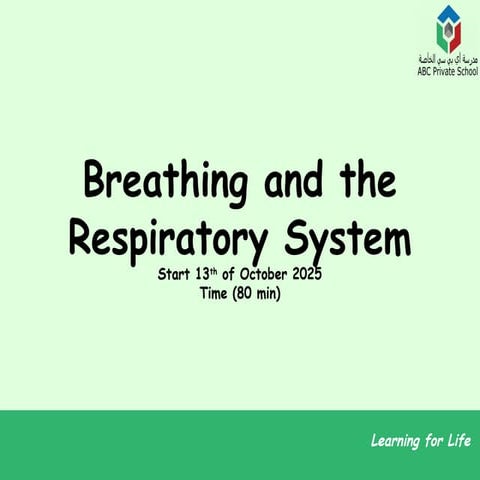 breathing and the Respiratory system.pptx