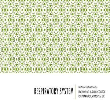 A Comprehensive Study of the Human Respiratory System.pptx