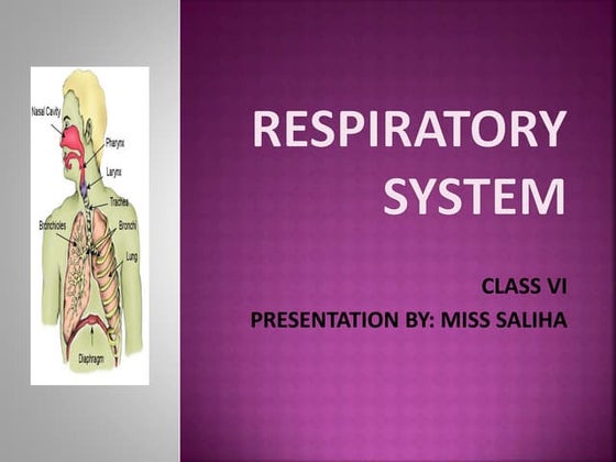 Respiratory System.pptx science 9 JHS lesson | PPT