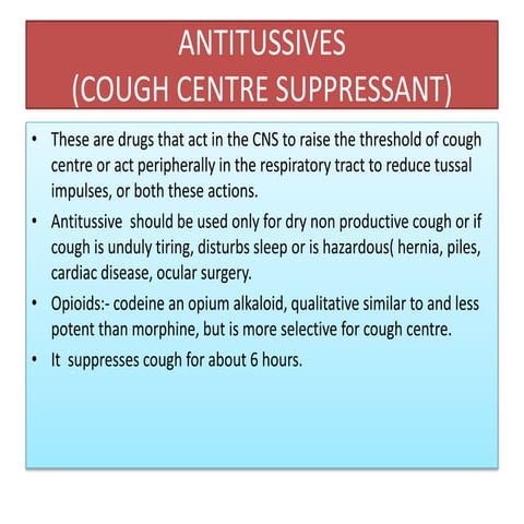 Respiratory system drugs | PPTX