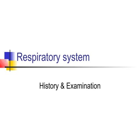 Respiratory system exam | PPT