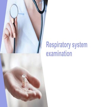 respiratory system examination healthcare | PPTX