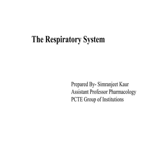 Respiratory system full | PPT