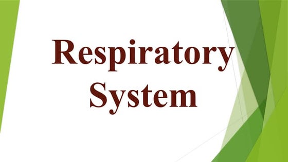 Respiratory System grade-9 Science-Quarter 1-week 1 | PPT