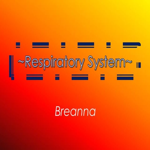 Respiratory system powerpoint | PPTX