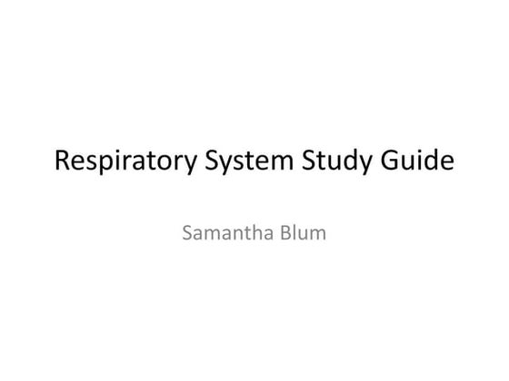 Histology of respiratory system larynx trache and lung | PDF