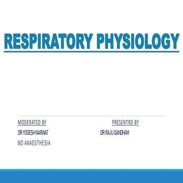 Respiratory System - Physiology | PPSX
