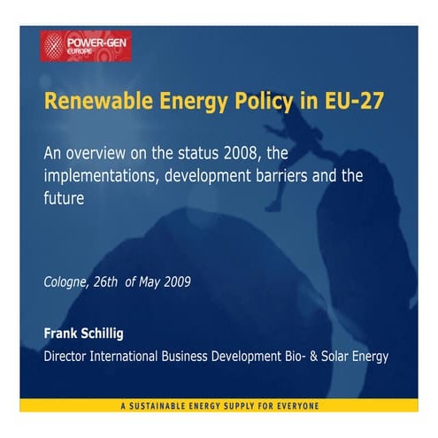 Renewable Energy Policy in EU-27 | PDF