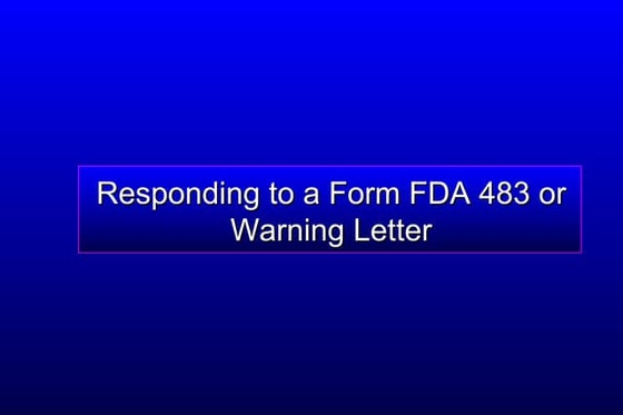 5 frequent 483s in fda inspections | DOC