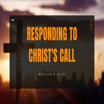 Responding to Christ's Call.pptx