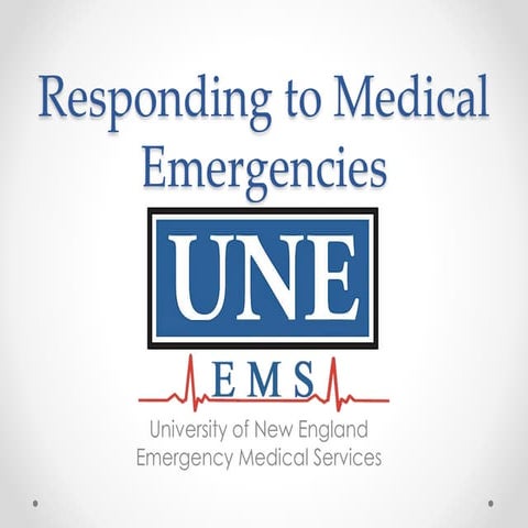 Responding to medical emergencies | PPTX