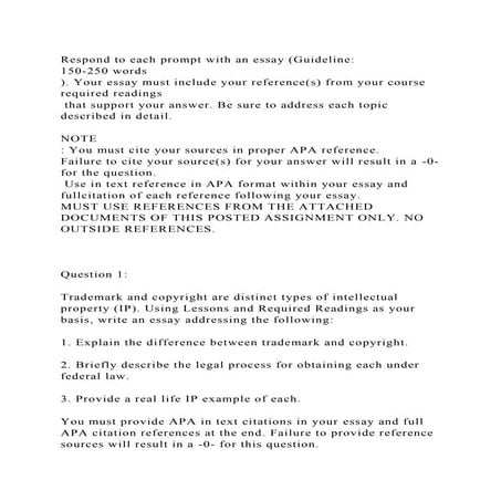 Respond to each prompt with an essay (Guideline 150-250 words)..docx