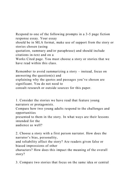 Choose ONE Of Those Short Stories To Use To This pdf choose-one-of-those-short-stories-to-use-to-this-pdf