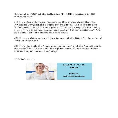 Respond to ONE of the following THREE questions in 500 words or less.docx