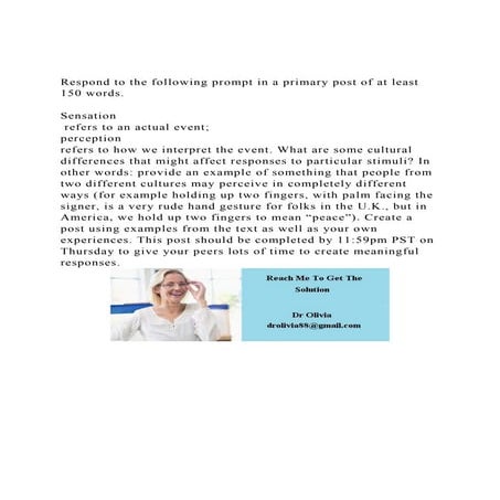 Respond to the following prompt in a primary post of at least 15.docx