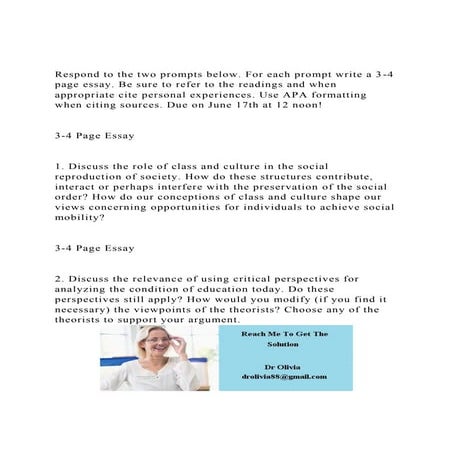 Respond to the two prompts below. For each prompt write a 3-4 pa.docx