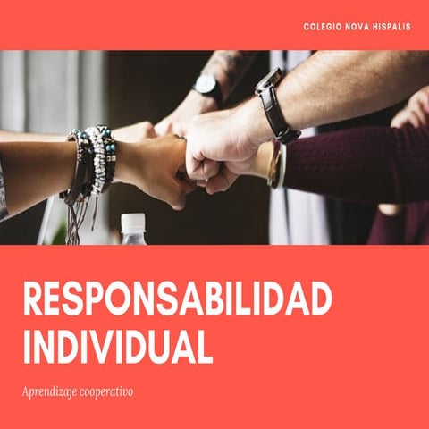 Responsabilidad Individual. Aprendizaje Cooperativo | PDF
