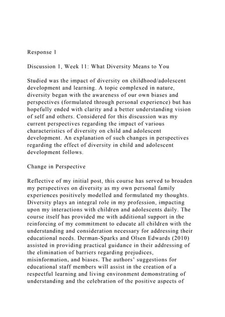 he Importance of Diversity in the Classroom | PDF