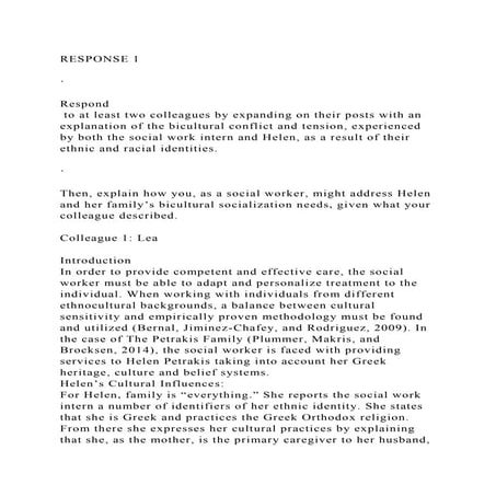 RESPONSE 1·Respond to at least two colleagues by expanding.docx