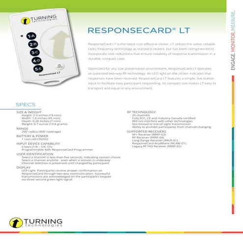 Response card nxt