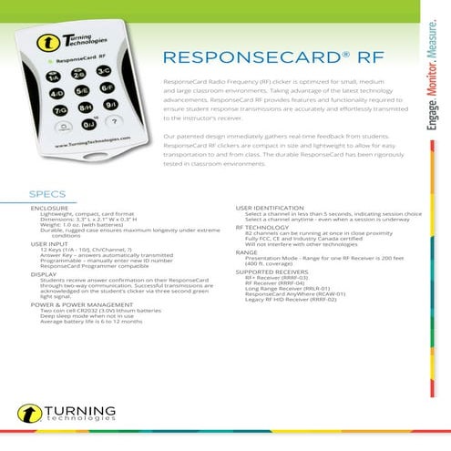 Response card nxt
