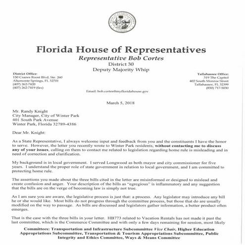 Response letter to city manager | PDF