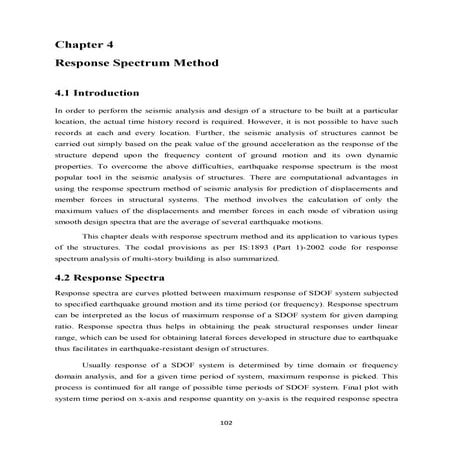 Response spectrum method | PDF