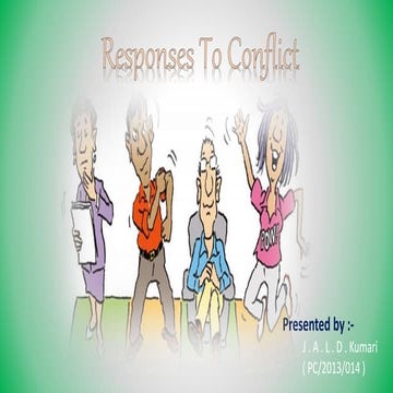 Responses to conflict | PPTX