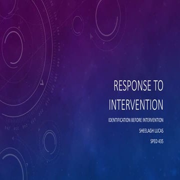 Response to intervention | PPTX