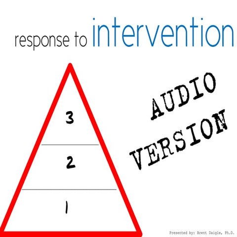 Response To Intervention RTI Audio Version | PDF