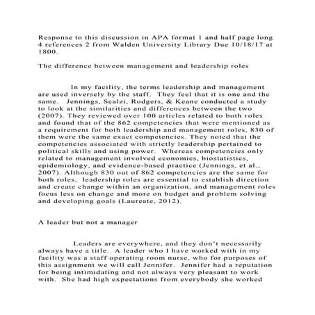 Response to this discussion in APA format 1 and half page long 4 ref.docx