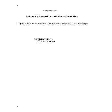 Responsibilities of a Teacher and Duties of Class In-charge.docx