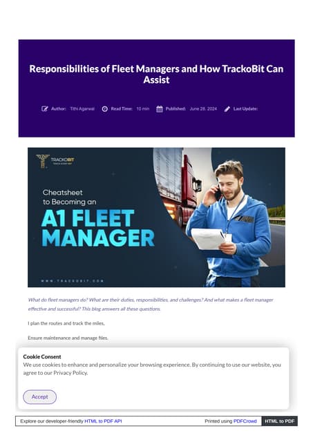 Understanding Fleet Managers and Their Role | PPT
