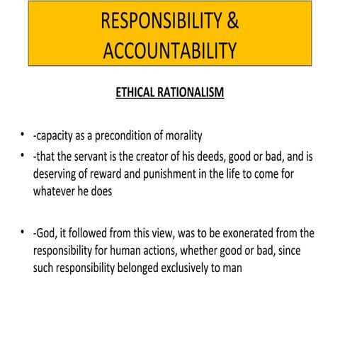 Responsibility & Accountability | PPT
